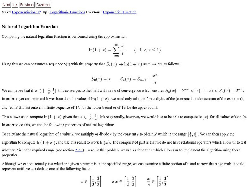 Edinburgh: Natural Logarithm Function Activity for 9th - 10th Grade ... Edinburgh: Natural Logarithm Function Activity for 9th - 10th Grade ...