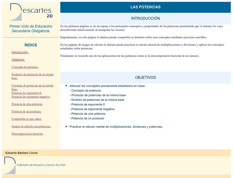 Ministerio De Educacion Y Ciencia: Las Potencias Activity for 9th ... Ministerio De Educacion Y Ciencia: Las Potencias Activity for 9th ...