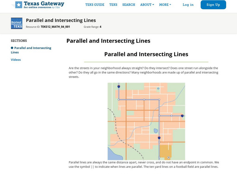 Texas Gateway: Parallel and Intersecting Lines Unit Plan for 3rd - 5th ... Texas Gateway: Parallel and Intersecting Lines Unit Plan for 3rd - 5th ...