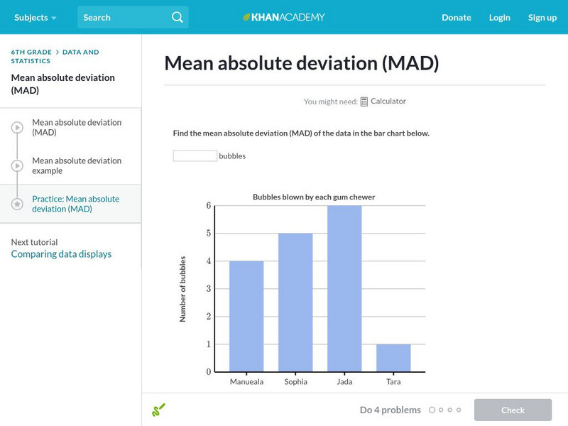 Khan Academy: Mean Absolute Deviation (Mad) Interactive for 6th Grade ... Khan Academy: Mean Absolute Deviation (Mad) Interactive for 6th Grade ...