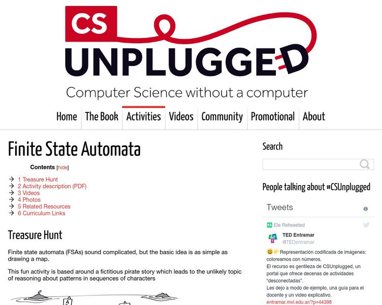 University Of Canterbury Cs Unplugged Finite State Automata Lesson Plan For 2nd 8th Grade