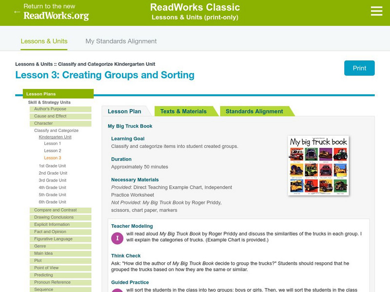 Read Works: Classify/categorize Kindergarten Unit: Creating Groups and ... Read Works: Classify/categorize Kindergarten Unit: Creating Groups and ...