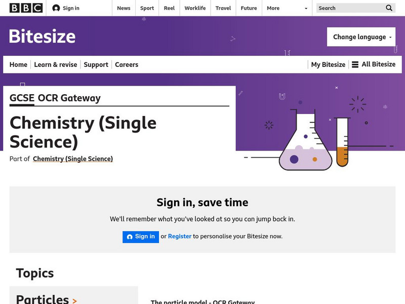Bbc Gcse Bitesize Chemistry Single Science Unit Plan For 9th 10th