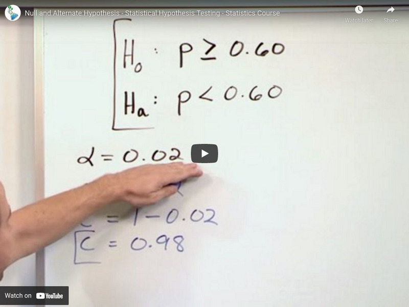 Math Tutor Dvd: Null and Alternate Hypothesis: Statistical Hypothesis ... Math Tutor Dvd: Null and Alternate Hypothesis: Statistical Hypothesis ...