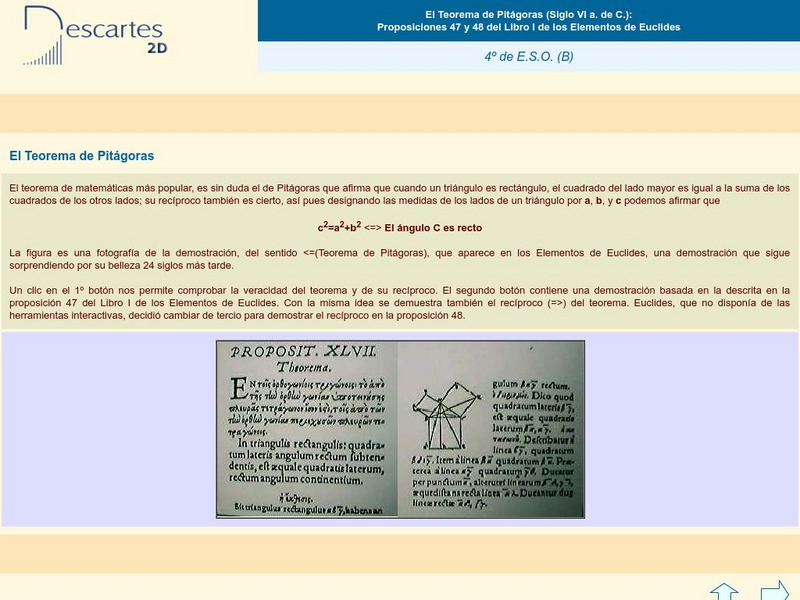 Ministerio De Educacion Y Ciencia: El Teorema De Pitagoras Activity for ... Ministerio De Educacion Y Ciencia: El Teorema De Pitagoras Activity for ...