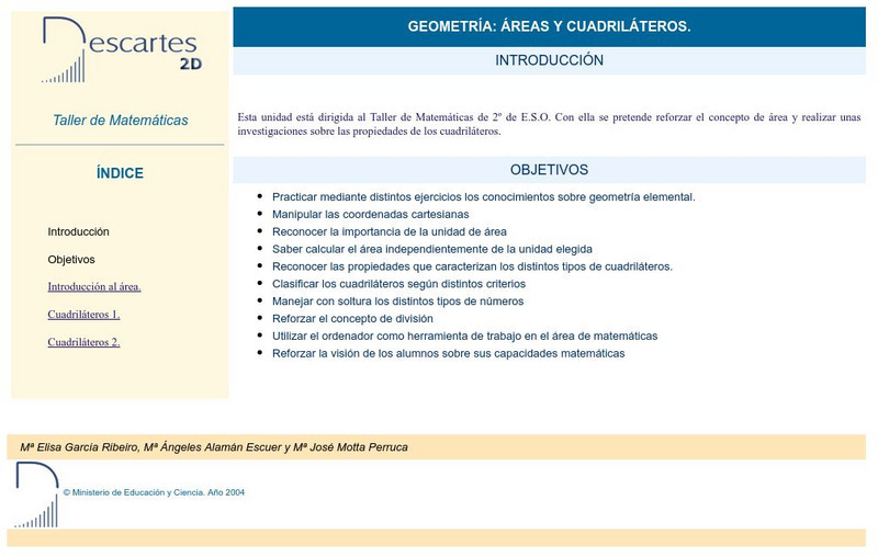 Ministerio De Educacion Y Ciencia: Areas Y Cuadrados Activity for 9th ... Ministerio De Educacion Y Ciencia: Areas Y Cuadrados Activity for 9th ...