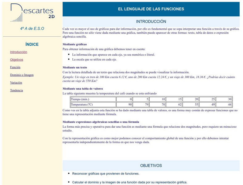 Ministerio De Educacion Y Ciencia: El Lenguaje De Las Funciones Unit ... Ministerio De Educacion Y Ciencia: El Lenguaje De Las Funciones Unit ...