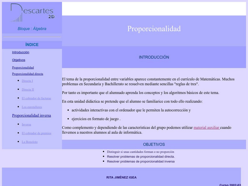 Ministerio De Educacion Y Ciencia: Proporcionalidad Activity for 9th ... Ministerio De Educacion Y Ciencia: Proporcionalidad Activity for 9th ...