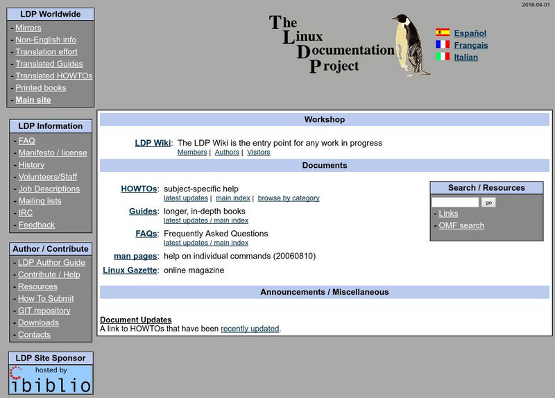 The Linux Documentation Project Website for 9th - 10th Grade | Lesson ... The Linux Documentation Project Website for 9th - 10th Grade | Lesson ...