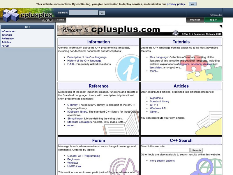 Cplusplus Website for 9th - 10th Grade | Lesson Planet Cplusplus Website for 9th - 10th Grade | Lesson Planet