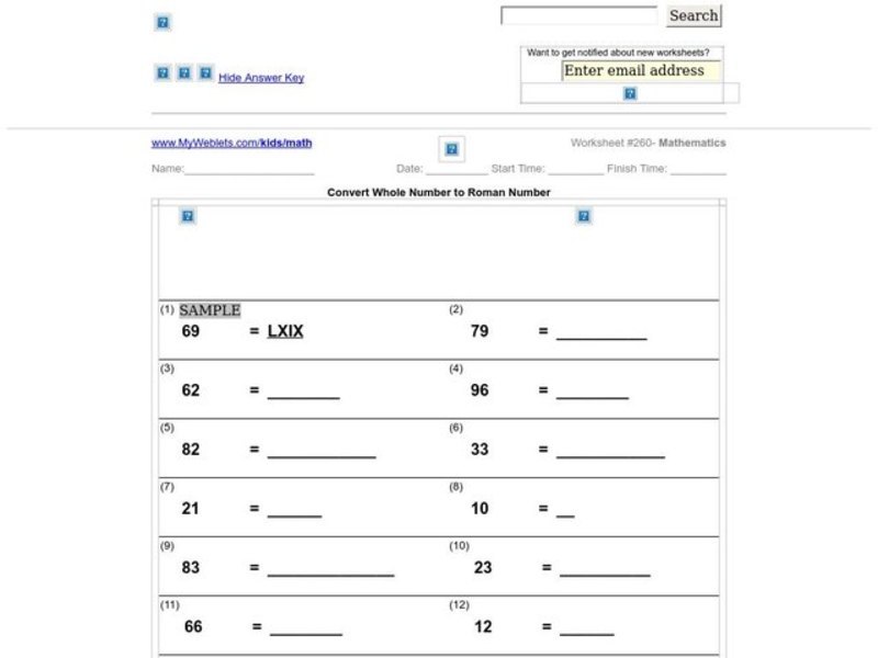 convert-whole-number-to-roman-number-worksheet-for-4th-6th-grade-lesson-planet