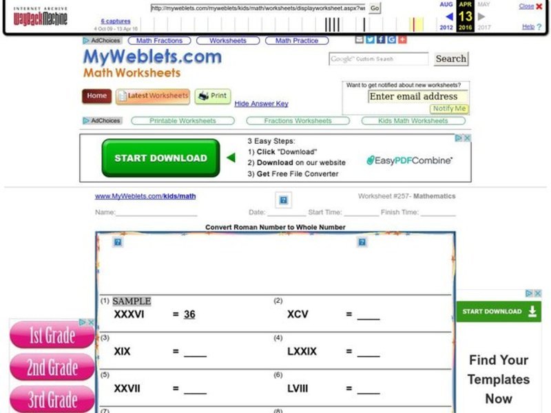 convert-roman-number-to-whole-number-worksheet-for-3rd-4th-grade
