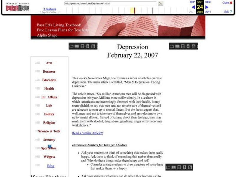 Depression Lesson Plans & Worksheets | Lesson Planet Depression Lesson Plans & Worksheets | Lesson Planet