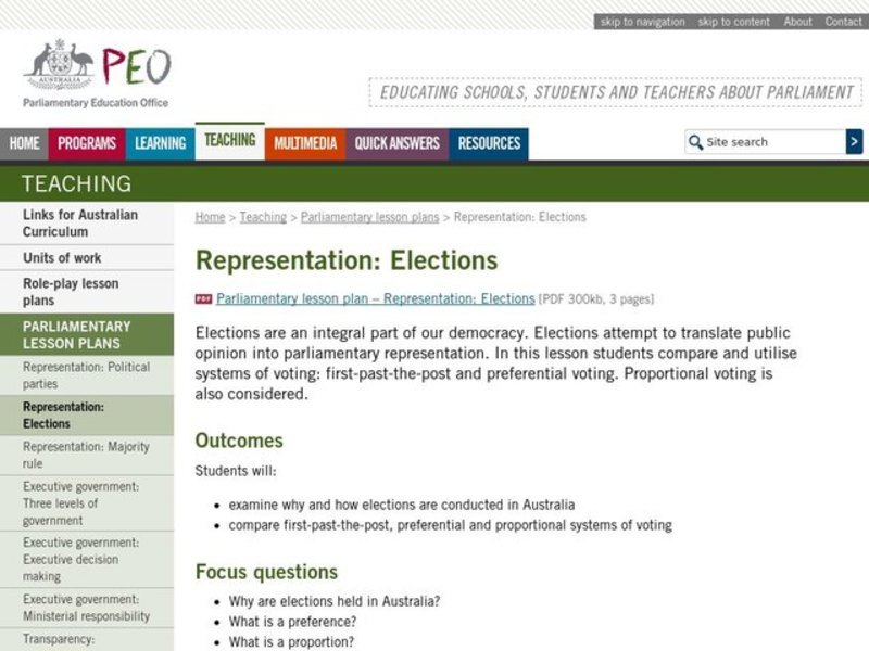 Elections Lesson Plan for 6th - 12th Grade | Lesson Planet Elections Lesson Plan for 6th - 12th Grade | Lesson Planet