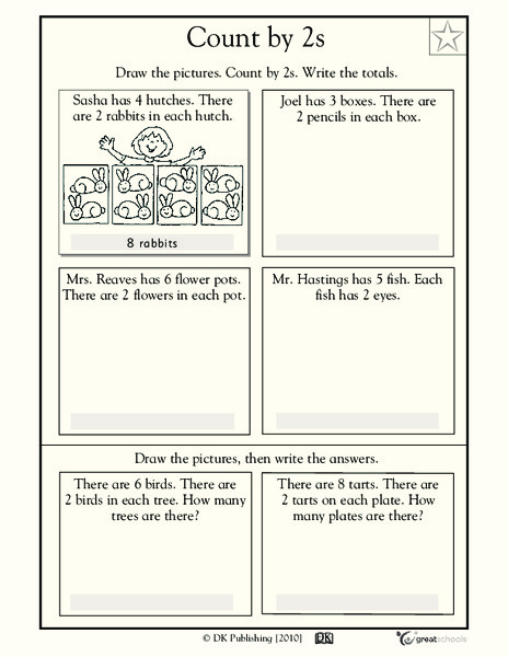 Visualizing Skip Counting By 2 Worksheet For 1st Grade Lesson Planet Visualizing Skip Counting By 2 Worksheet For 1st Grade Lesson Planet