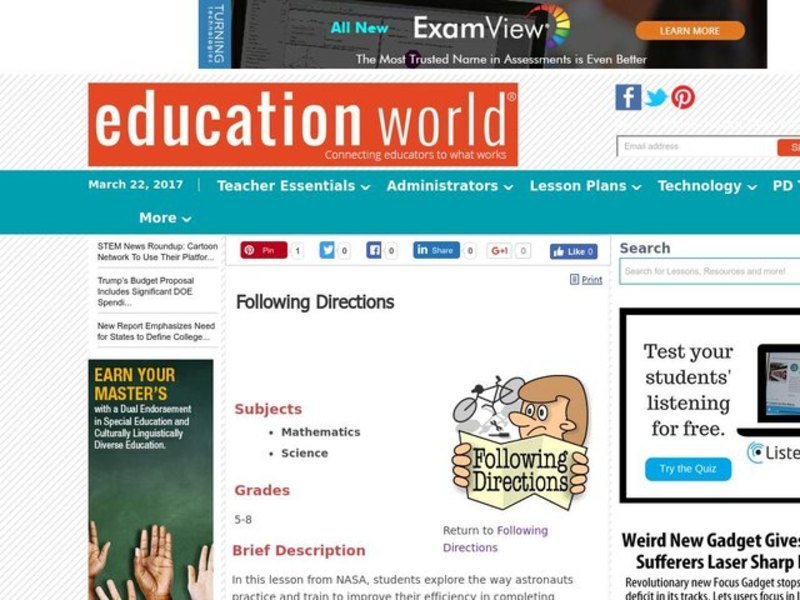 Following Directions Lesson Plan For 5th 8th Grade Lesson Planet following-directions-lesson-plan-for-5th-8th-grade-lesson-planet