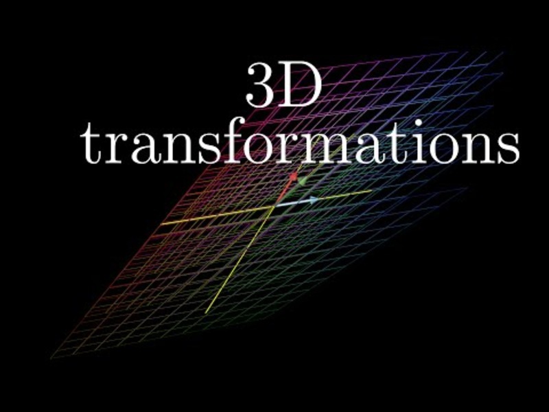 Three Dimensional Linear Transformations Essence Of Linear Algebra