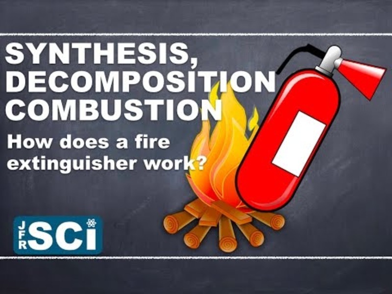 Combustion Synthesis Decomposition How Does A Fire Extinguisher Work Instructional Video For