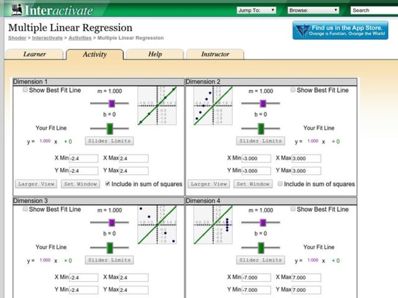 Multiple Linear Regression Interactive for 9th - 12th Grade | Lesson Planet Multiple Linear Regression Interactive for 9th - 12th Grade | Lesson Planet