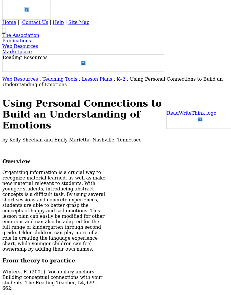 Using Personal Connections To Build An Understanding Of Emotions Lesson using-personal-connections-to-build-an-understanding-of-emotions-lesson