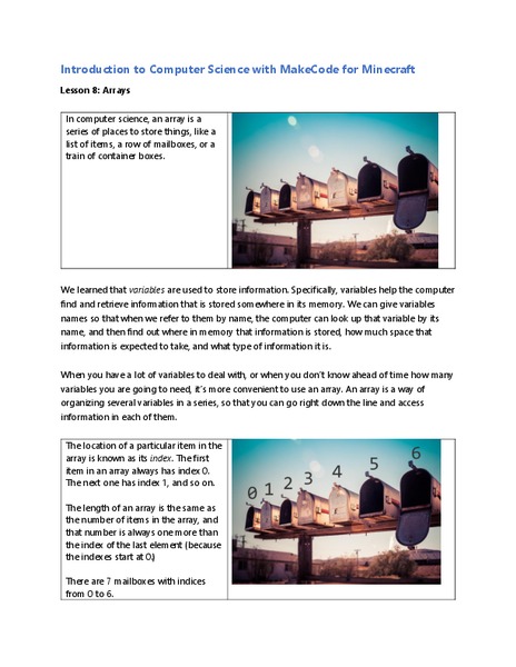 Arrays Lesson Plan For 6th 8th Grade Lesson Planet 