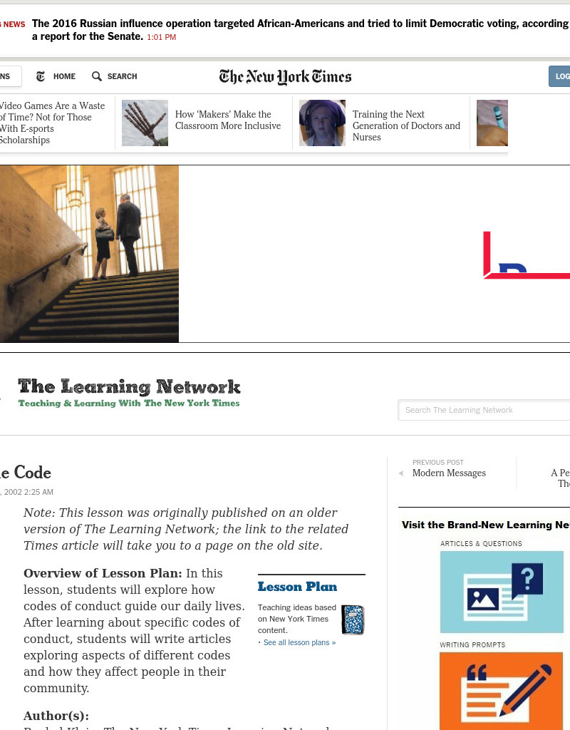Know The Code Lesson Plan For 6th 12th Grade Lesson Planet