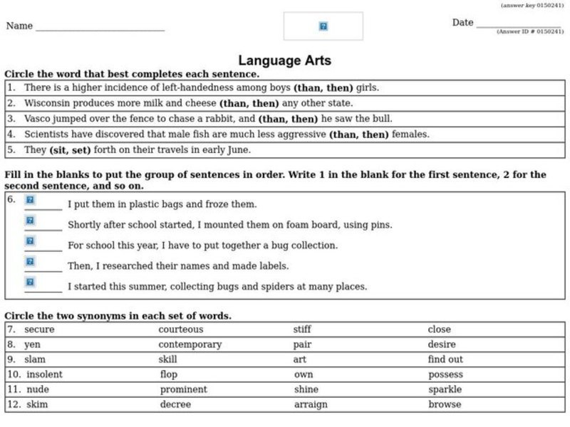Language Arts Lesson Plan For 5th Grade Lesson Planet Language Arts Lesson Plan For 5th Grade Lesson Planet