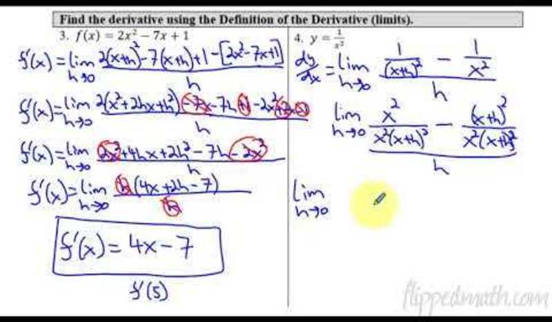 Calculus Ab Bc Defining The Derivative Of A Function And Using Derivative Notation Ap Test
