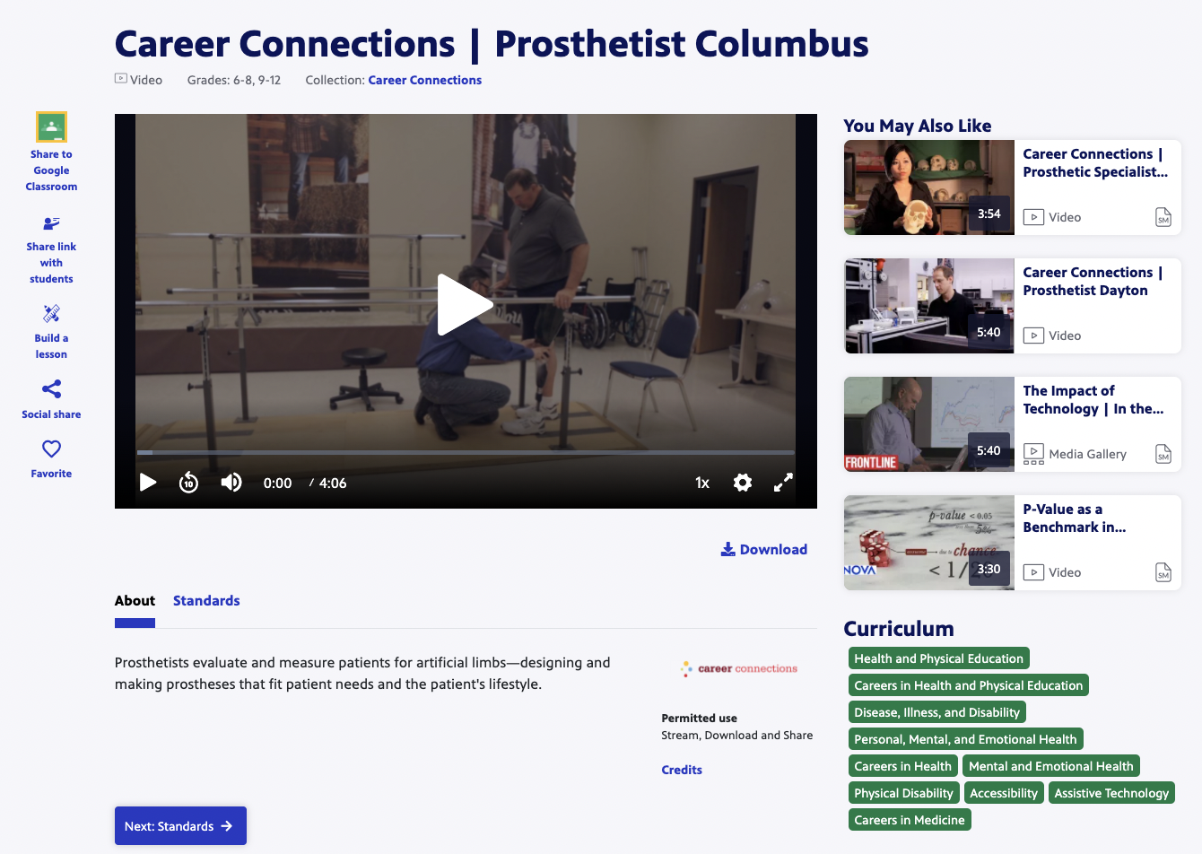 Career Connections | Prosthetist Columbus Instructional Video for 6th ... Career Connections | Prosthetist Columbus Instructional Video for 6th ...