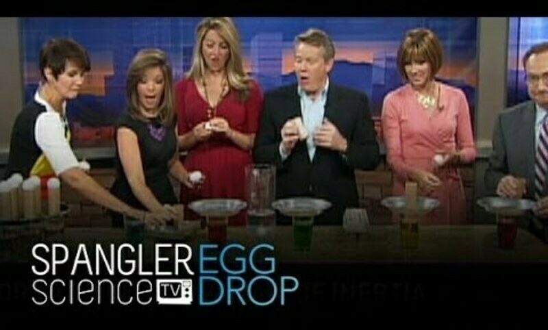 Egg Drop Inertia Challenge Cool Science Trick Instructional Video For