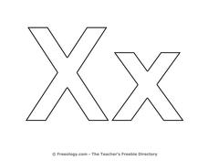 Letter Xx Printables for Pre-K - 1st Grade | Lesson Planet