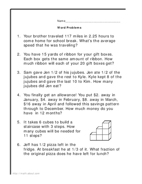 Mixed Operations Math Word Problems 2 Worksheet For 3rd 5th Grade mixed-operations-math-word-problems-2-worksheet-for-3rd-5th-grade