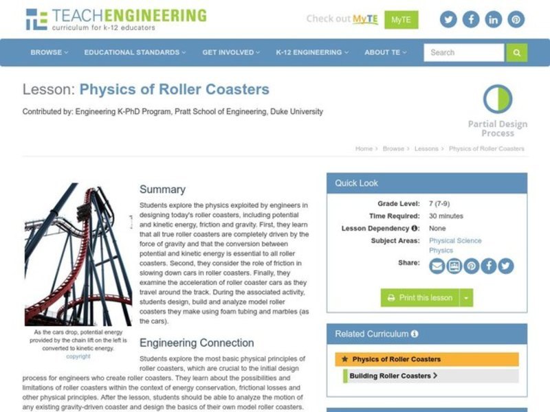 Physics And Roller Coasters