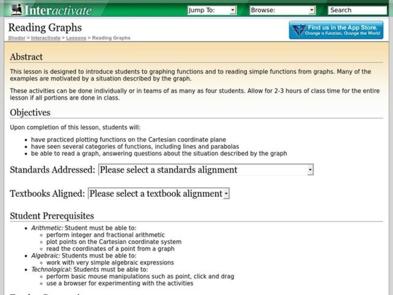 Reading Graphs Lesson Plan For 7th 10th Grade Lesson Planet