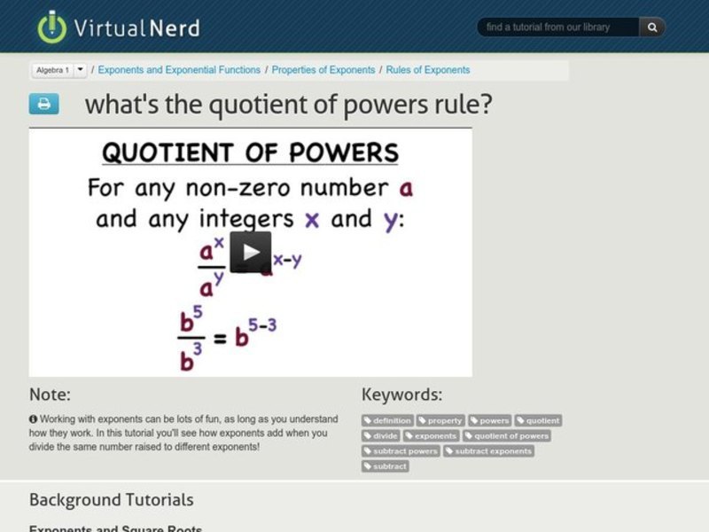 What s The Quotient Of Powers Rule Instructional Video For 8th 11th what-s-the-quotient-of-powers-rule-instructional-video-for-8th-11th